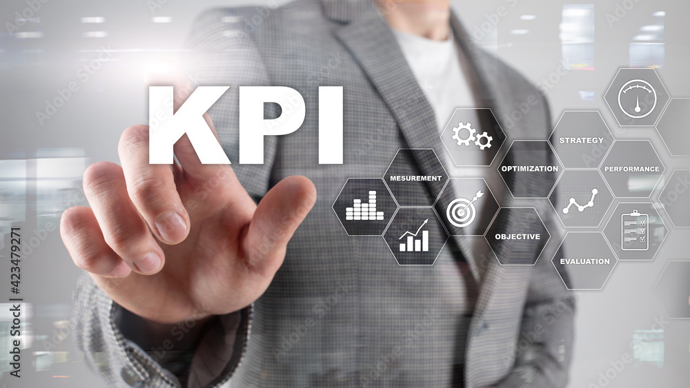 KPI - Key Performance Indicator. Business and technology concept ...