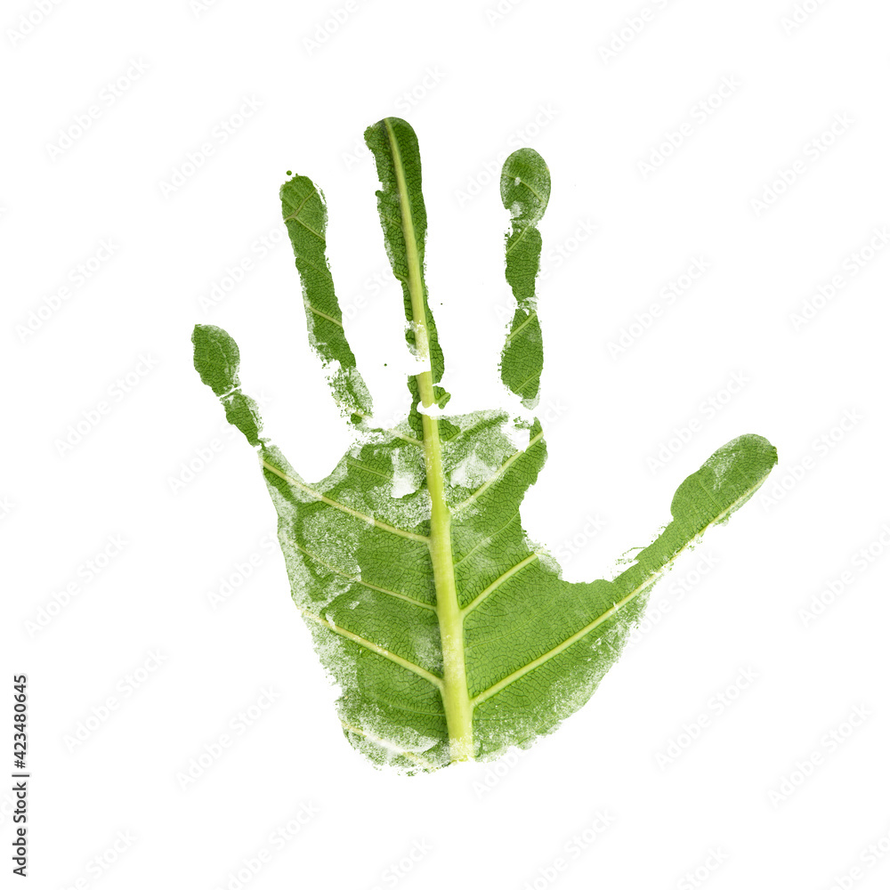 Green Handprint
