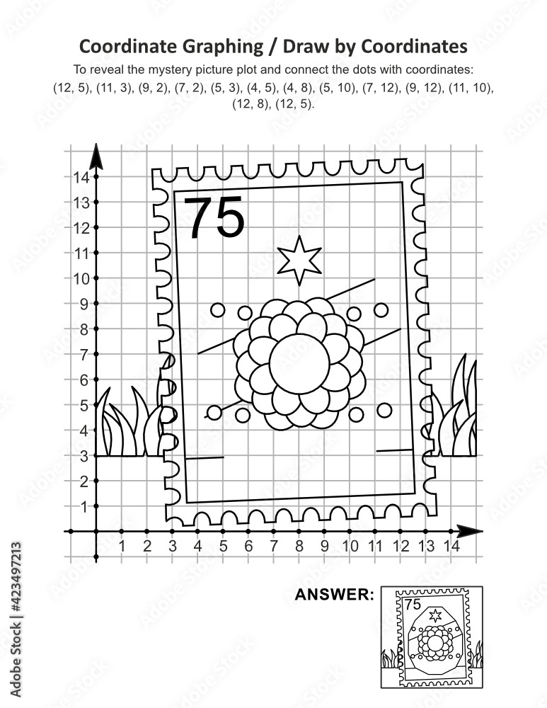 This is Easter holiday themed coordinate graphing, or draw by ...