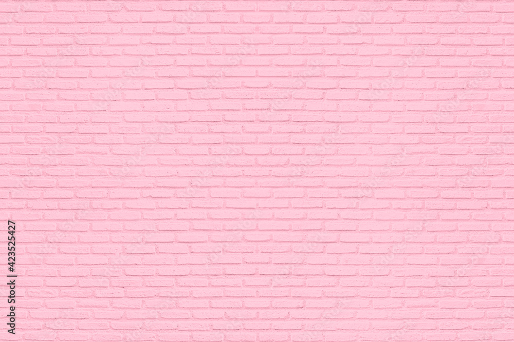 Pink brick wall for background Stock Photo | Adobe Stock