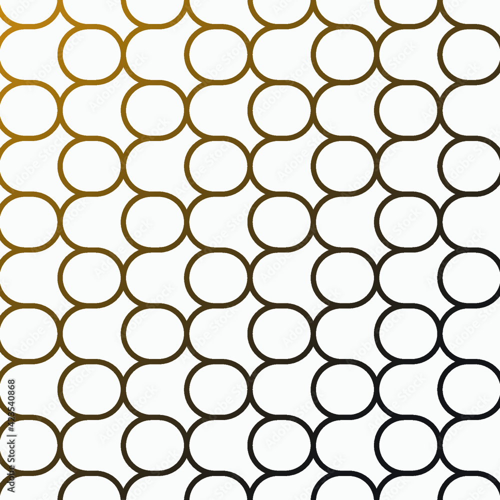 Geometric vector pattern, repeating linear circular or circle and half circle. Pattern is clean ...