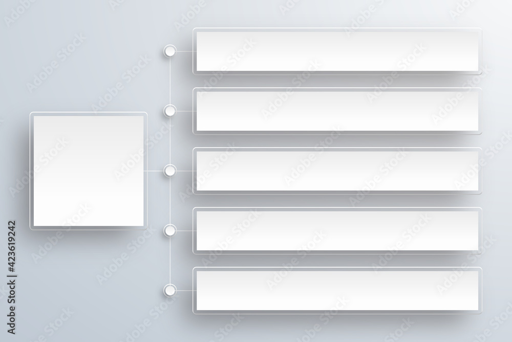 Organization chart. Presentation template. Vector graphics. Stock ...