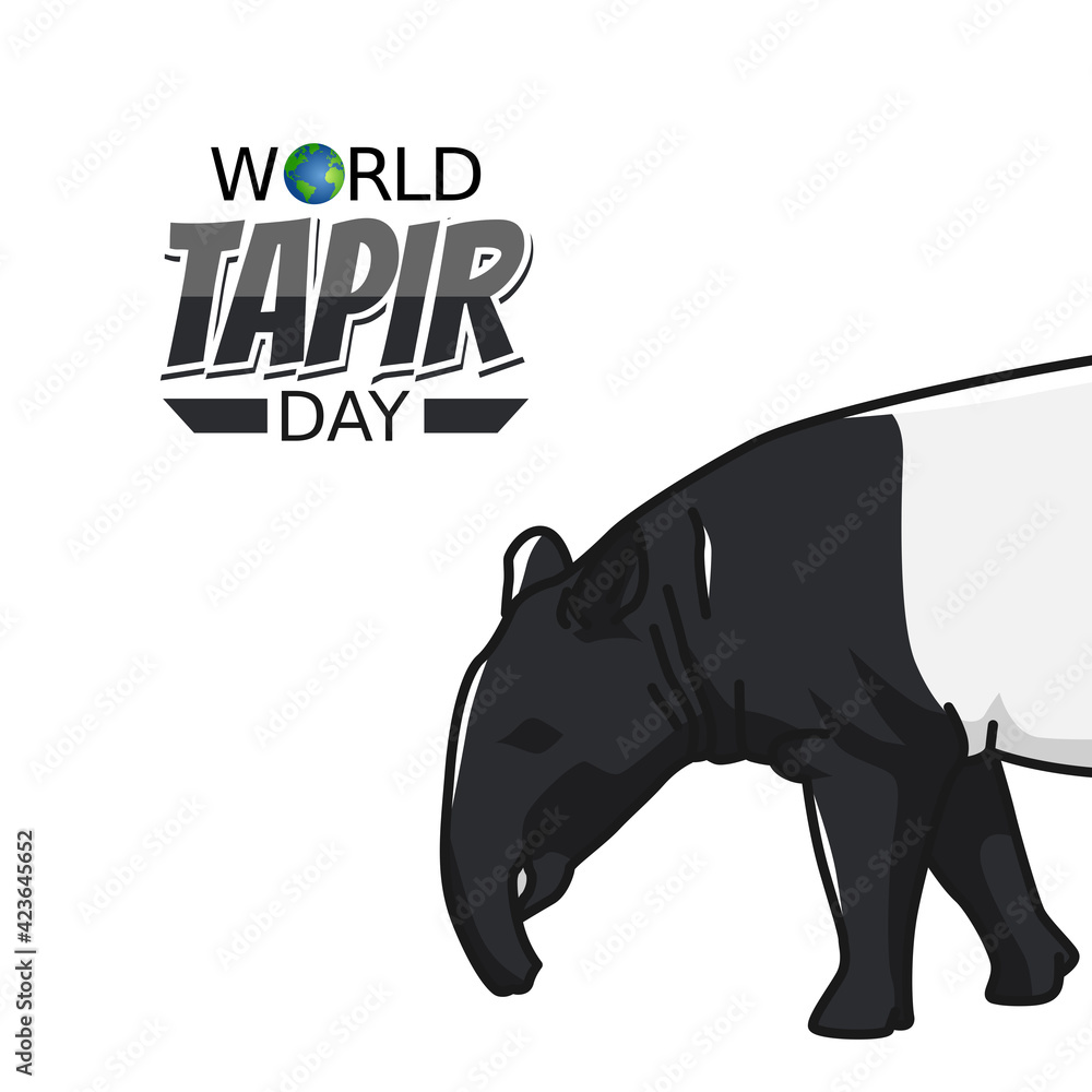 vector graphic of world tapir day good for world tapir day celebration ...