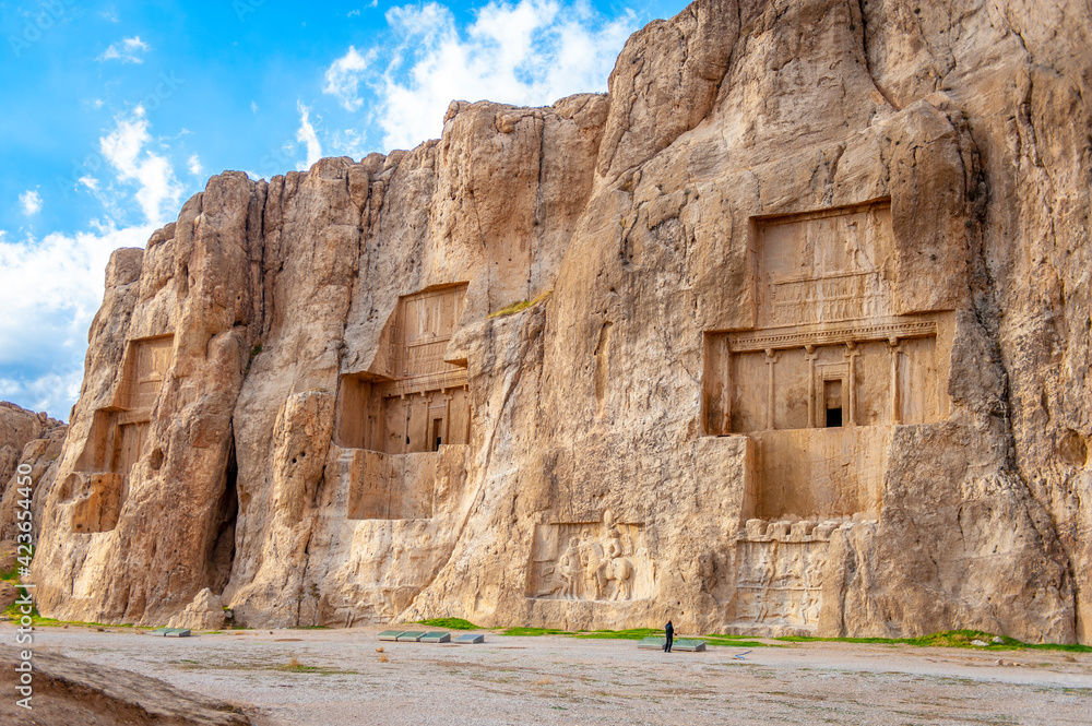 Naqsh-e Rostam, an ancient necropolis with tombs of Persian great kings ...