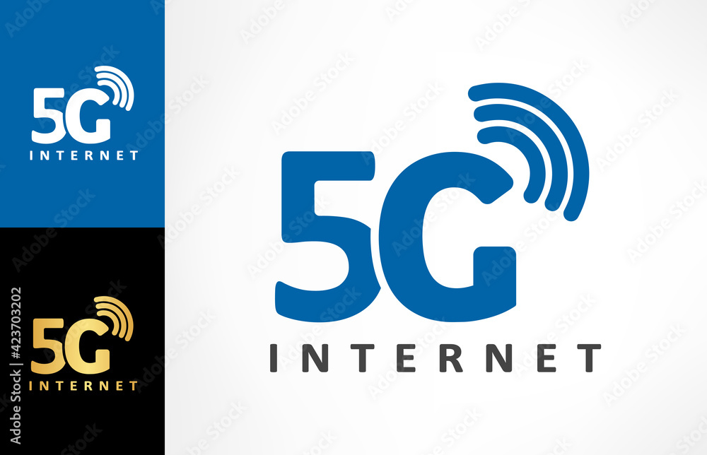 5G Internet logo. Vector design. Stock Vector | Adobe Stock