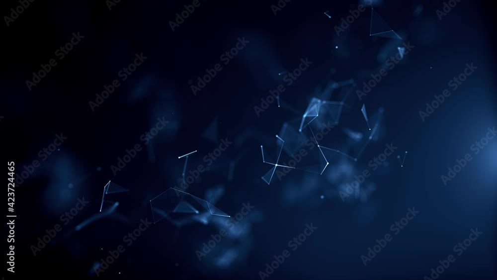 Abstract Plexus Geometrical Background Loop/ 4k animation of an abstract technology background ...