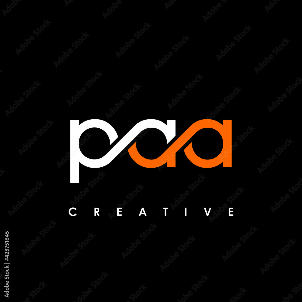PAA Letter Initial Logo Design Template Vector Illustration Stock ...