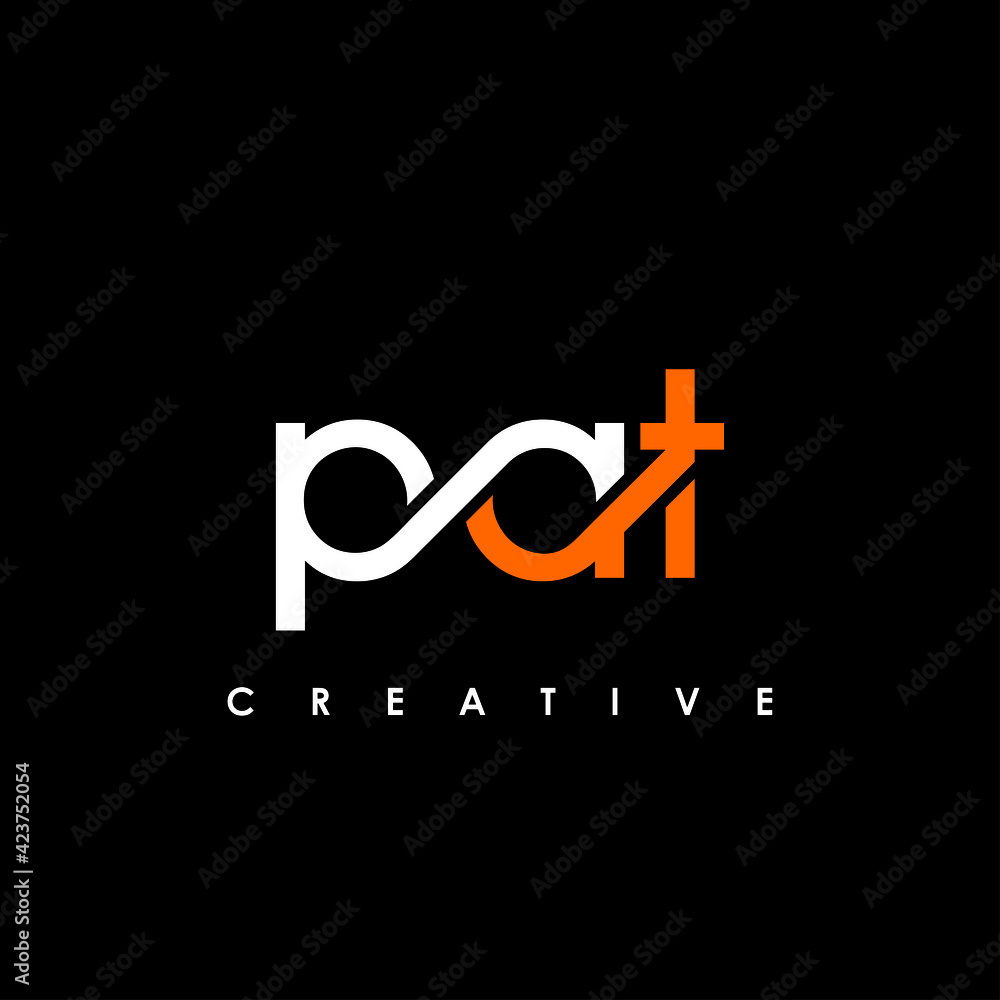 PAT Letter Initial Logo Design Template Vector Illustration Stock ...