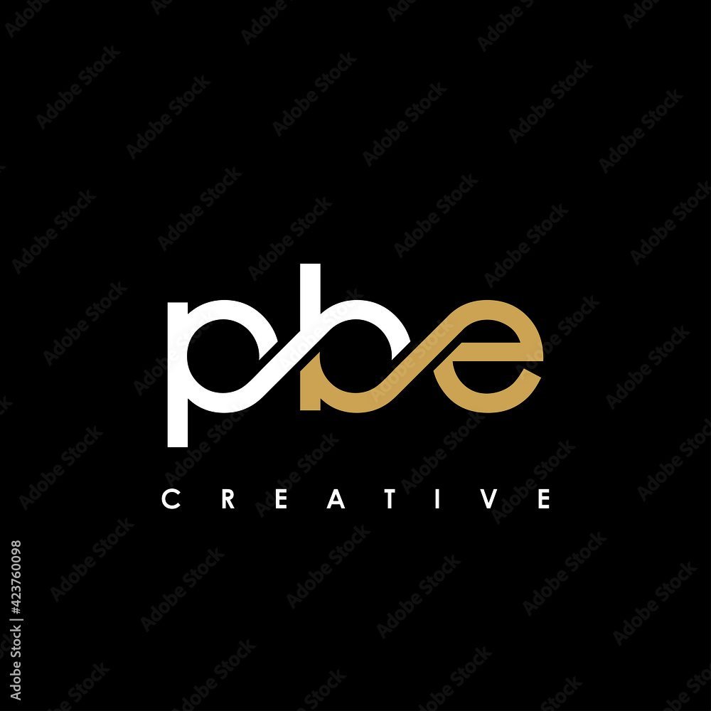 PBE Letter Initial Logo Design Template Vector Illustration Stock ...