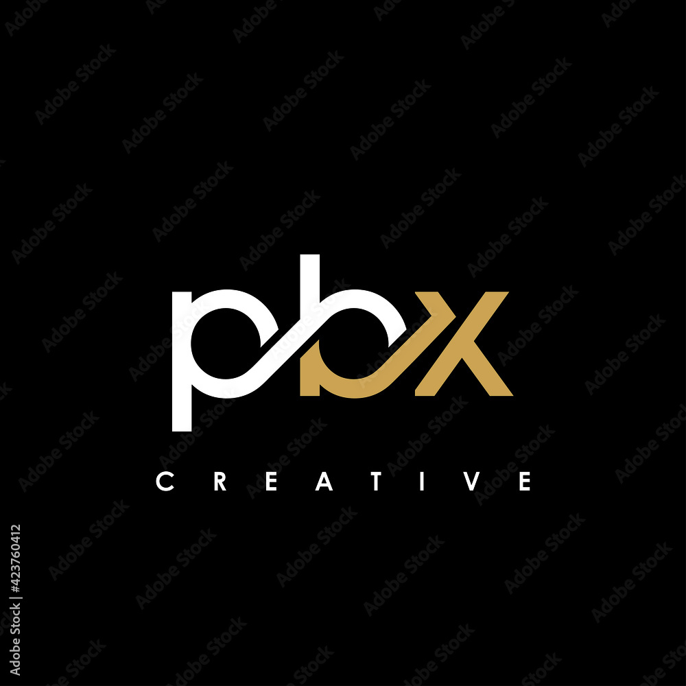 PBX Letter Initial Logo Design Template Vector Illustration Stock ...