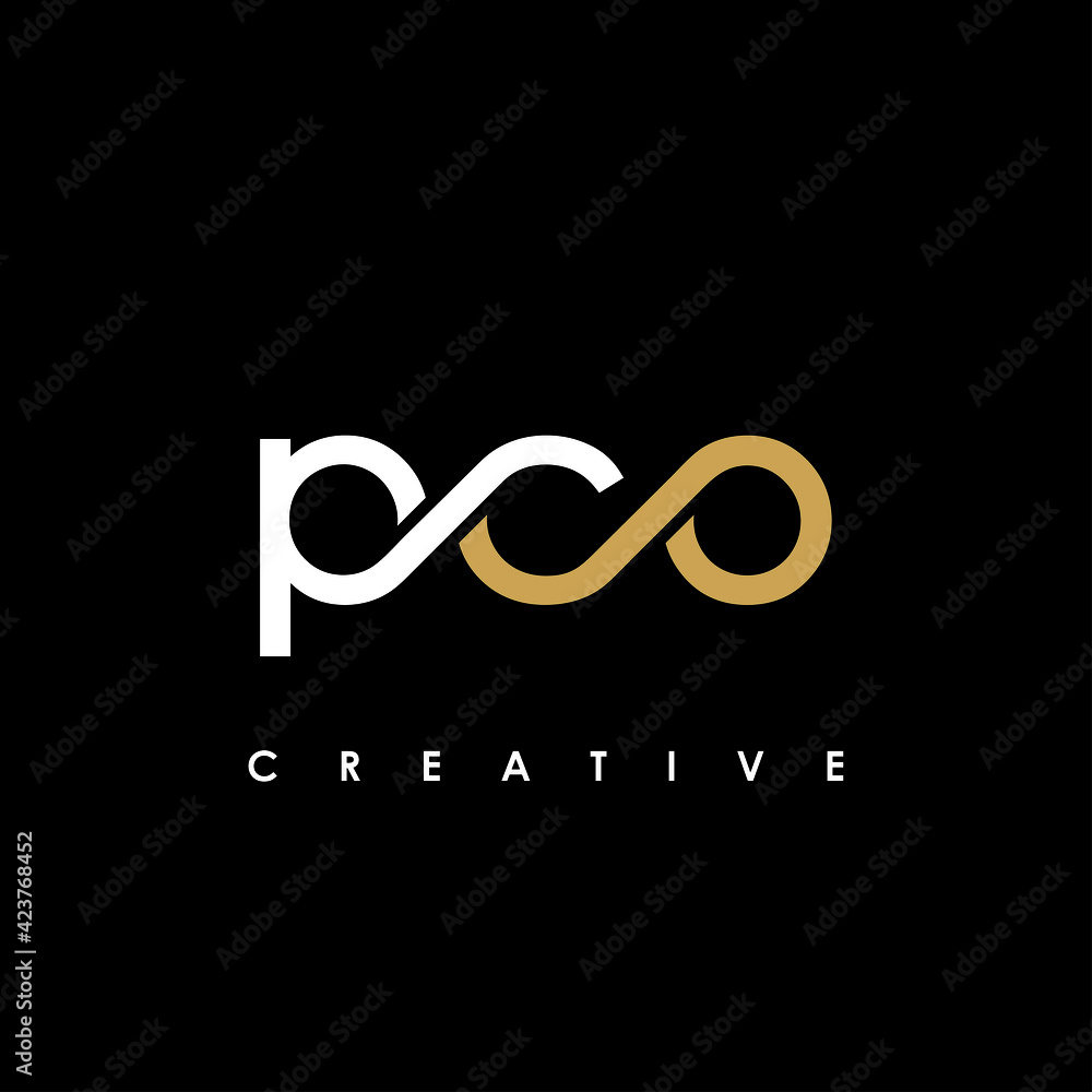 PCO Letter Initial Logo Design Template Vector Illustration Stock ...