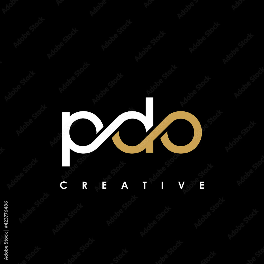 PDO Letter Initial Logo Design Template Vector Illustration Stock ...