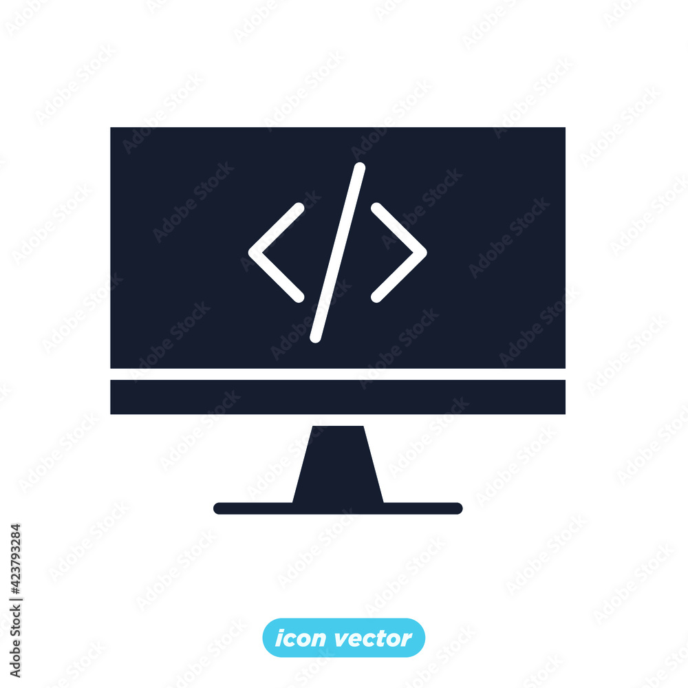developer icon. hobby programmer symbol template for graphic and web ...