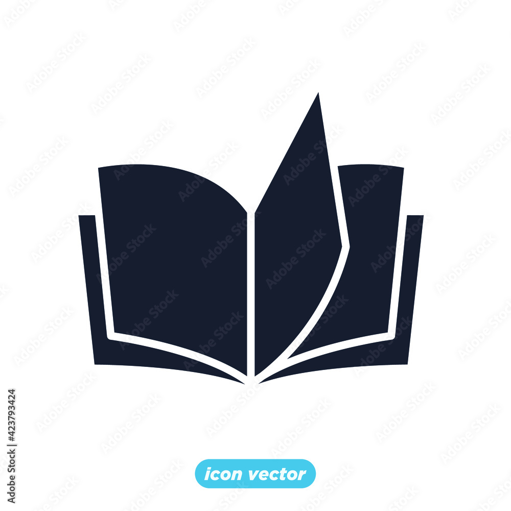 hobby reading book icon. Hobbies reading book symbol template for ...