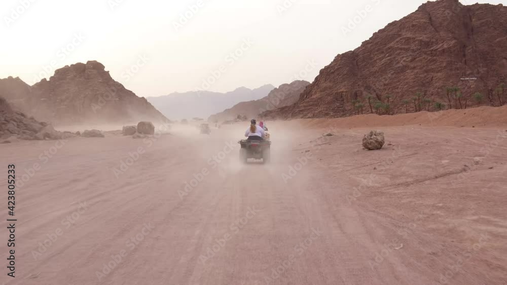 Quad bike ride through the desert near Sharm el Sheikh, Egypt ...