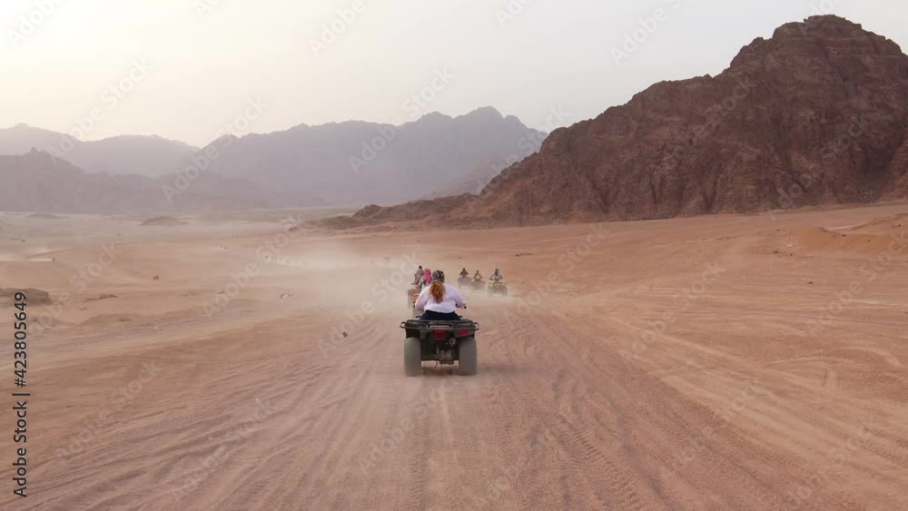 Quad bike ride through the desert near Sharm el Sheikh, Egypt ...