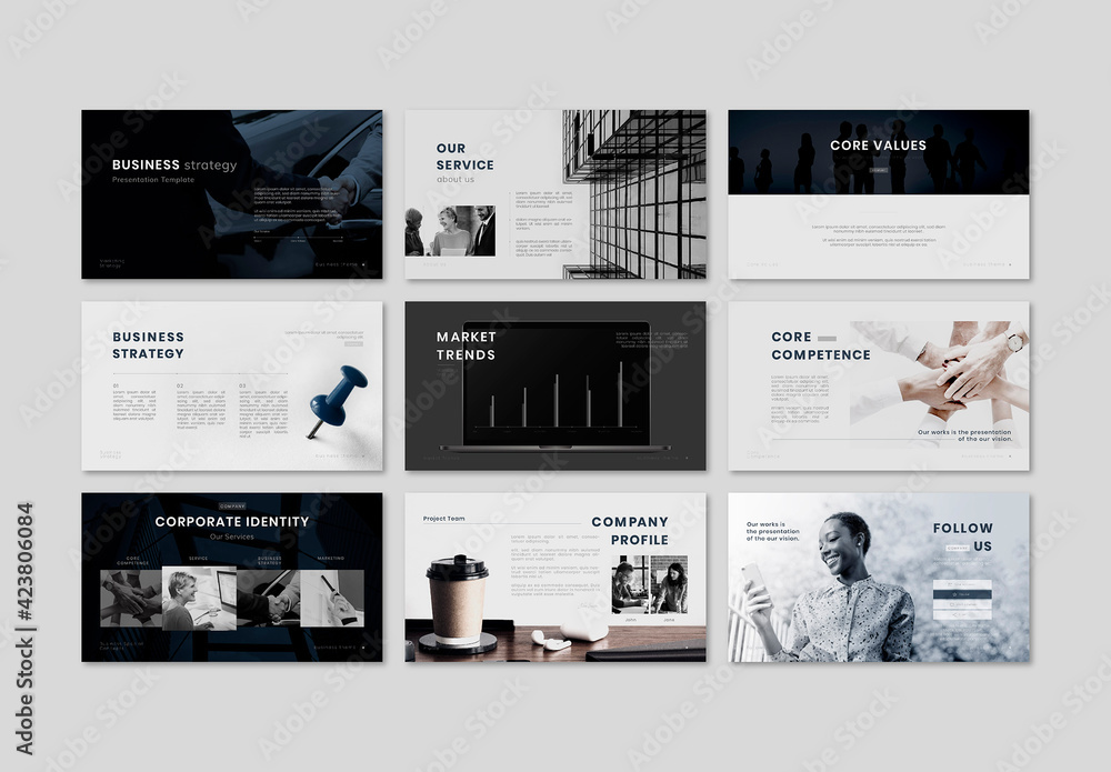 Business Marketing Presentation Layout Stock Template Adobe Stock