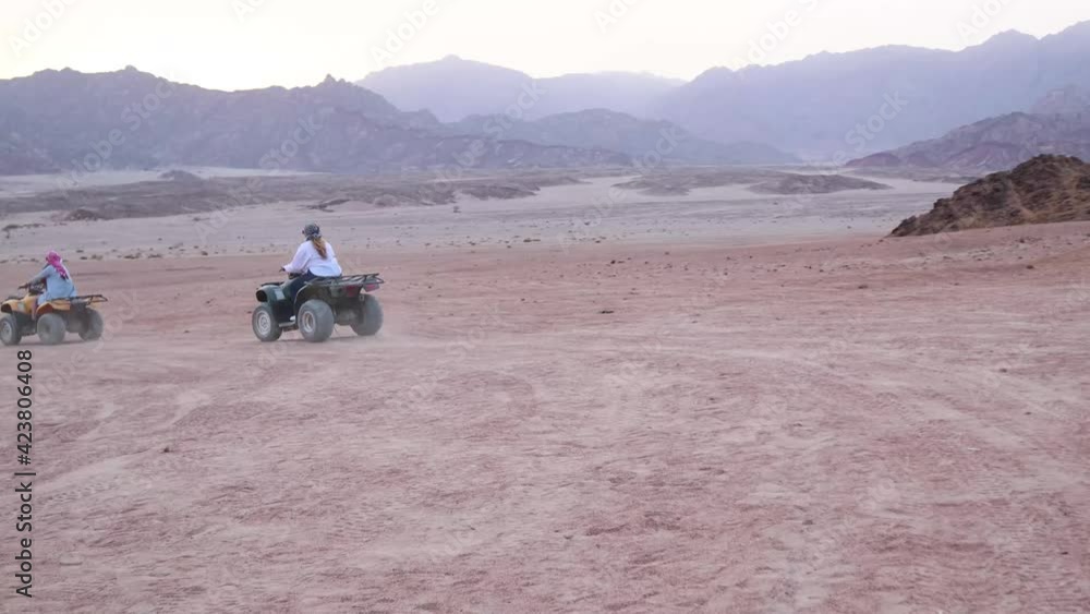 Quad bike ride through the desert near Sharm el Sheikh, Egypt ...