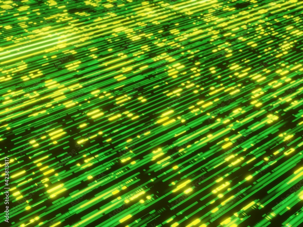 abstract green circuit board background, cgi render image Stock ...