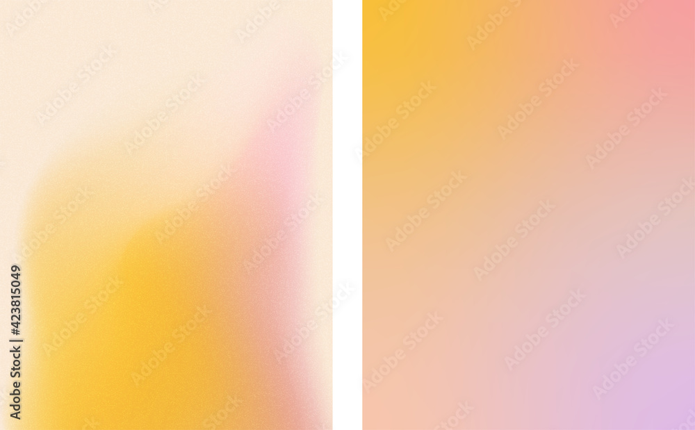 Pink and yellow gradient textured backgrounds. For covers and ...