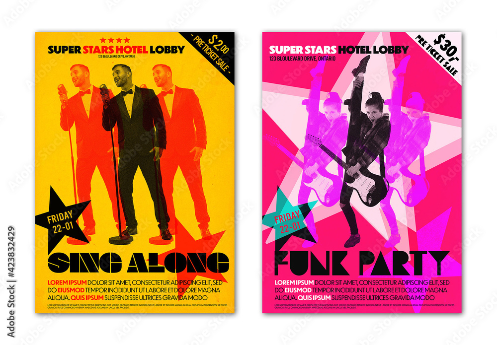 Retro Poster Design Stock Template | Adobe Stock