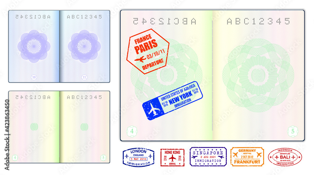 Passport Inside Pages