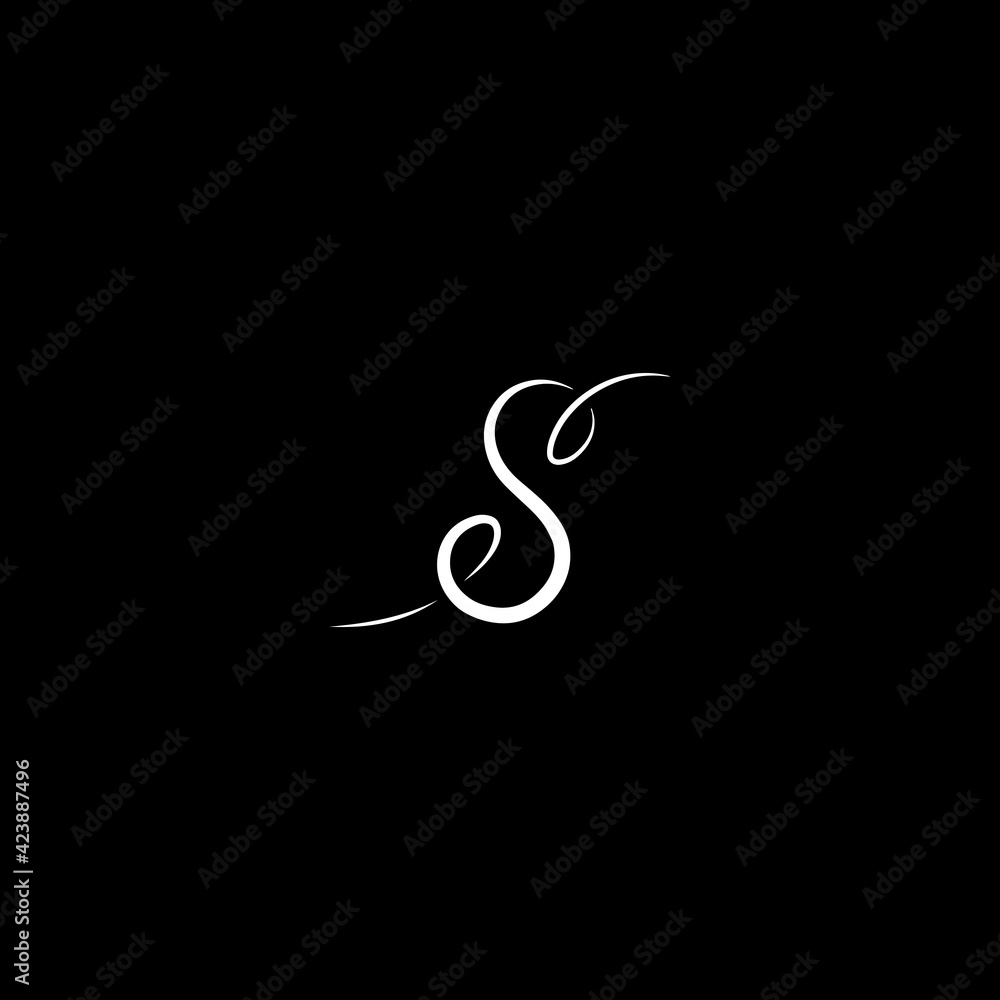 Vector - Letter S mockup logo, templete design lettering tattoo or ...