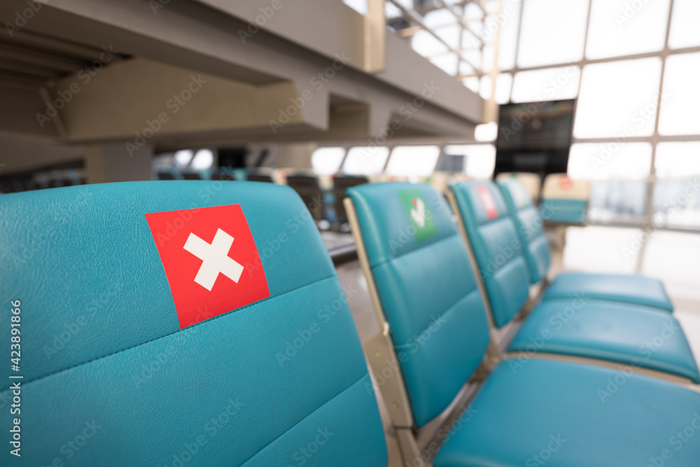 Do not use sticker sign on the passenger seat bench at public ...