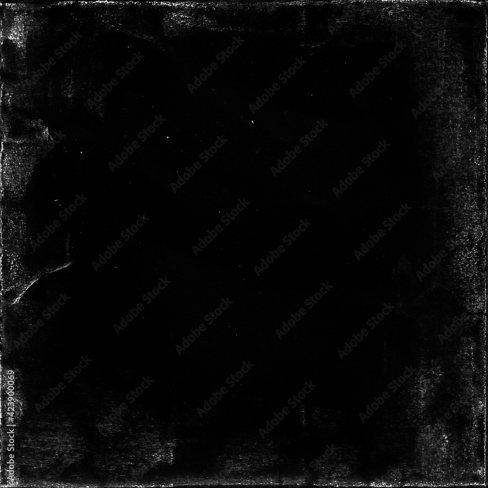 old paper texture in square frame for cover art. grungy frame in black ...