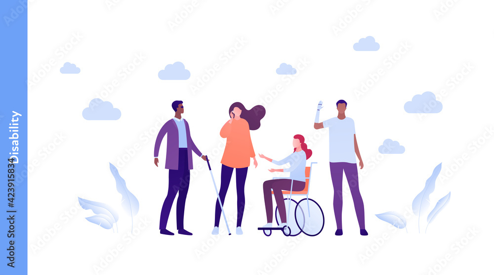 Inclusion and diversity concept. Vector flat people character ...