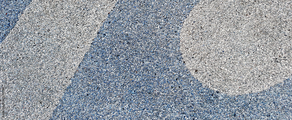 Rubber floor texture background. EPDM playground surface. Blue ...