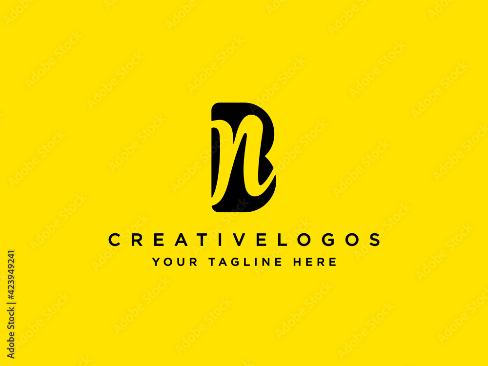 Alphabets NB Logo, Letter NB Logo, Initials NB Logo, Premium Business ...