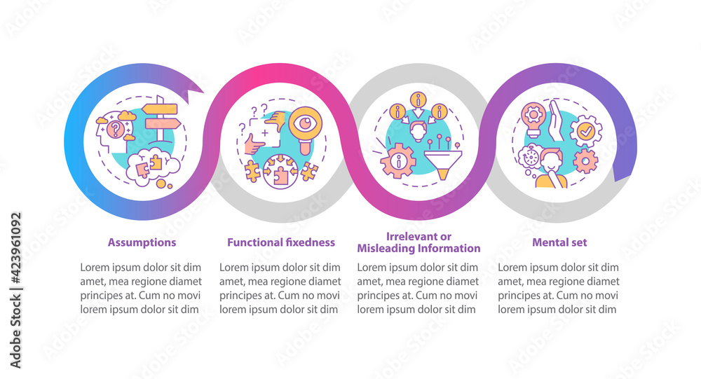 Problem solving issues vector infographic template. Creative thinking ...