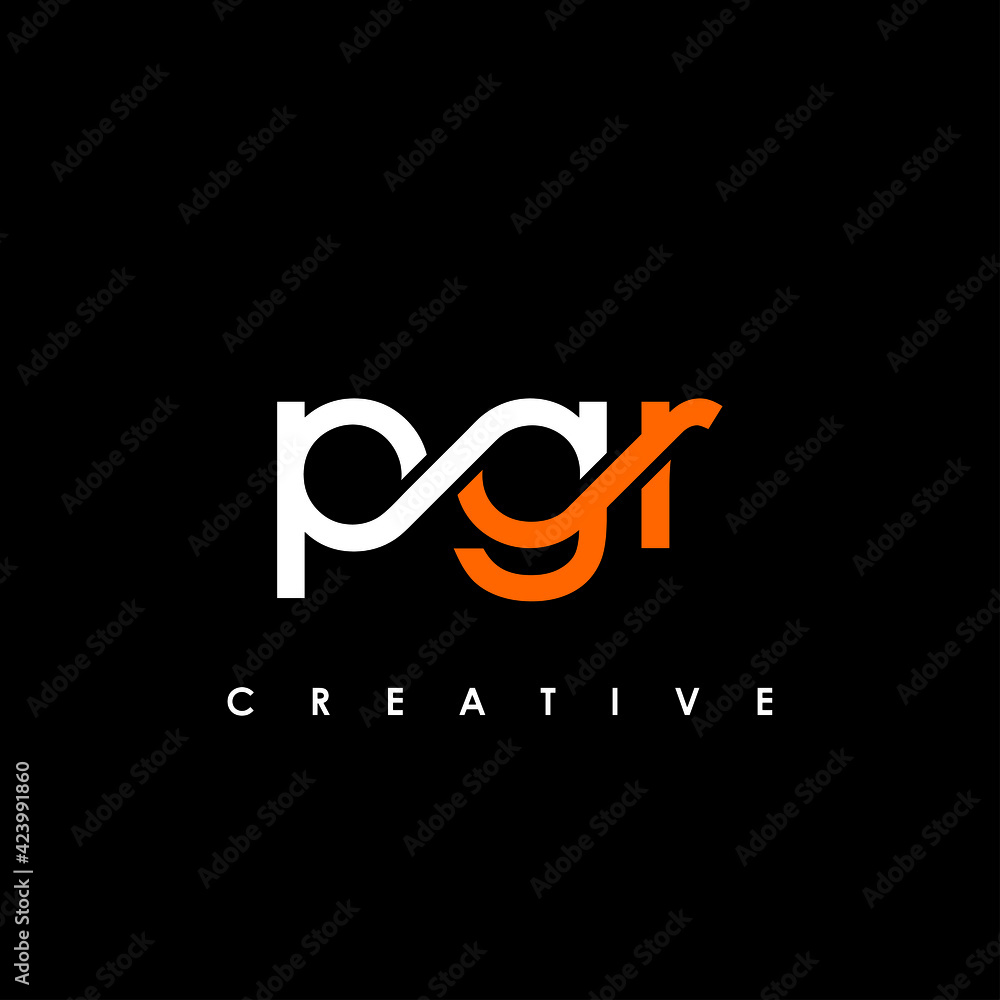 PGR Letter Initial Logo Design Template Vector Illustration Stock ...