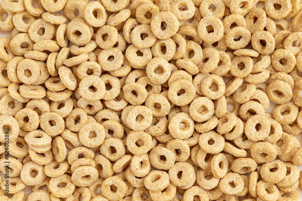 cereal cheerios background, delicious rings breakfast cereal Stock ...
