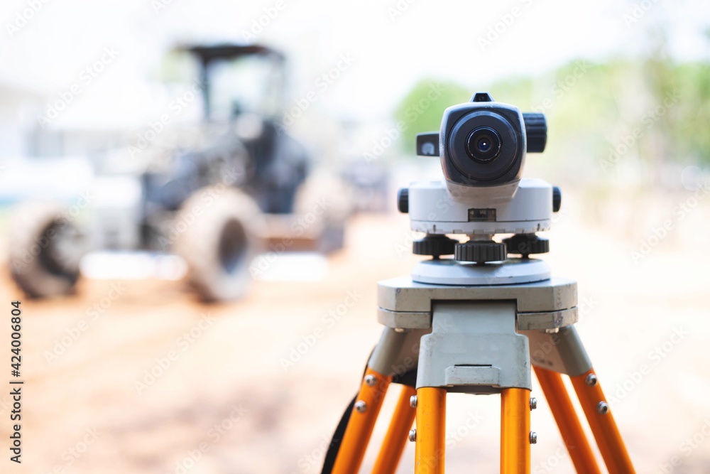 Survey camera for Construction.Survey of road level,determining ...