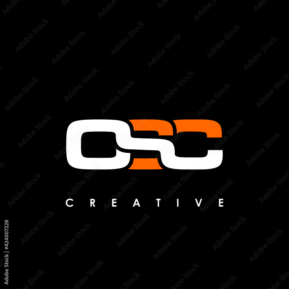 OSC Letter Initial Logo Design Template Vector Illustration Stock ...