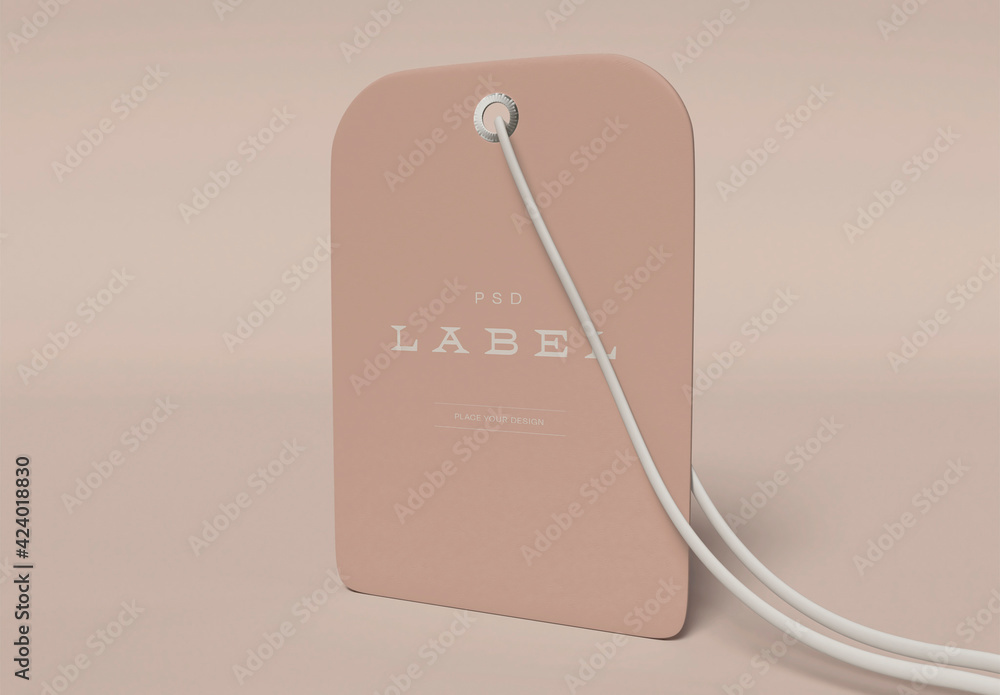 Vertical Label Mockup Stock Template | Adobe Stock