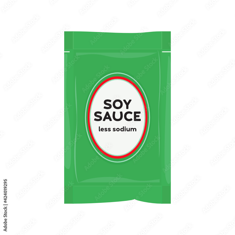 Soy Sauce Packet, Soy Sauce Seasoning, Asian Food Season, Green Soy ...