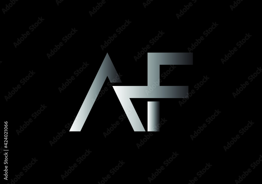Initial Monogram Letter AF Logo Design Vector Template. Stock Vector | Adobe Stock