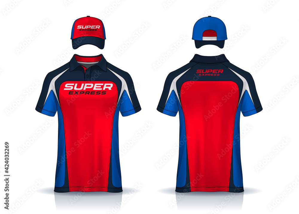 Corporate Work Shirts,t-shirt and cap templates design. uniform for ...