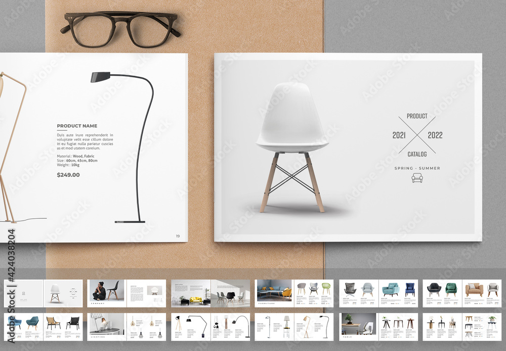 Product Catalog Layout Stock Template | Adobe Stock