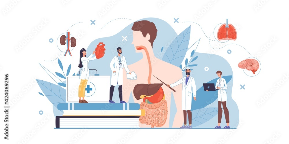 Vector cartoon flat doctor characters at work in uniform,lab coats ...