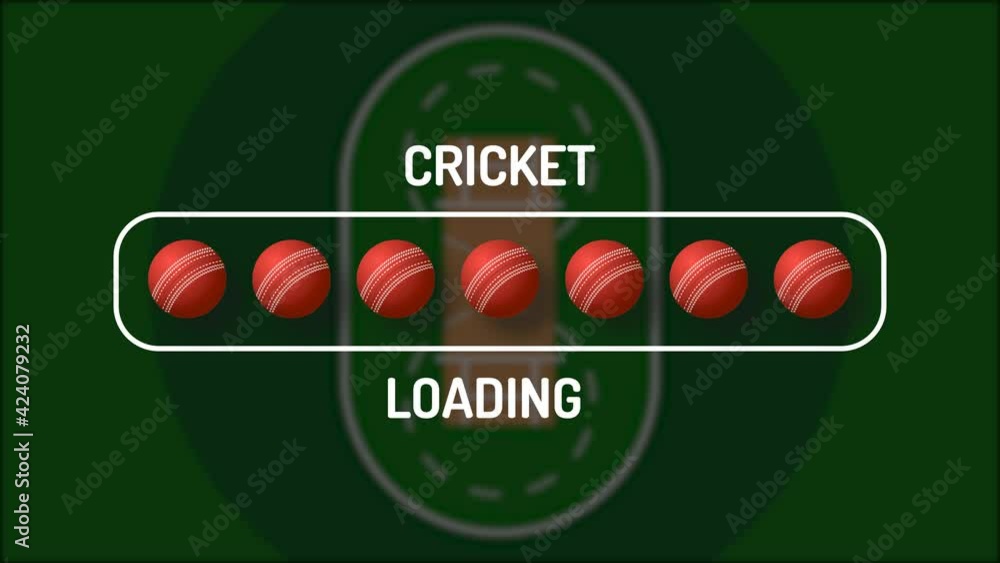 Cricket progress bar. Cricket loading bar illustration motion design ...