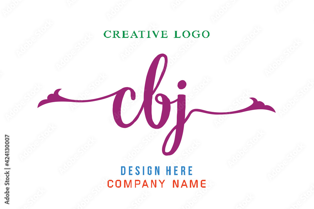 CBJ lettering logo is simple, easy to understand and authoritative ...