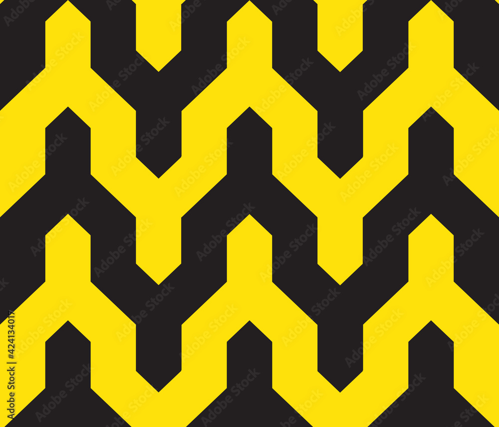 Classic vintage seamless pattern with zigzag chevron triangles ...