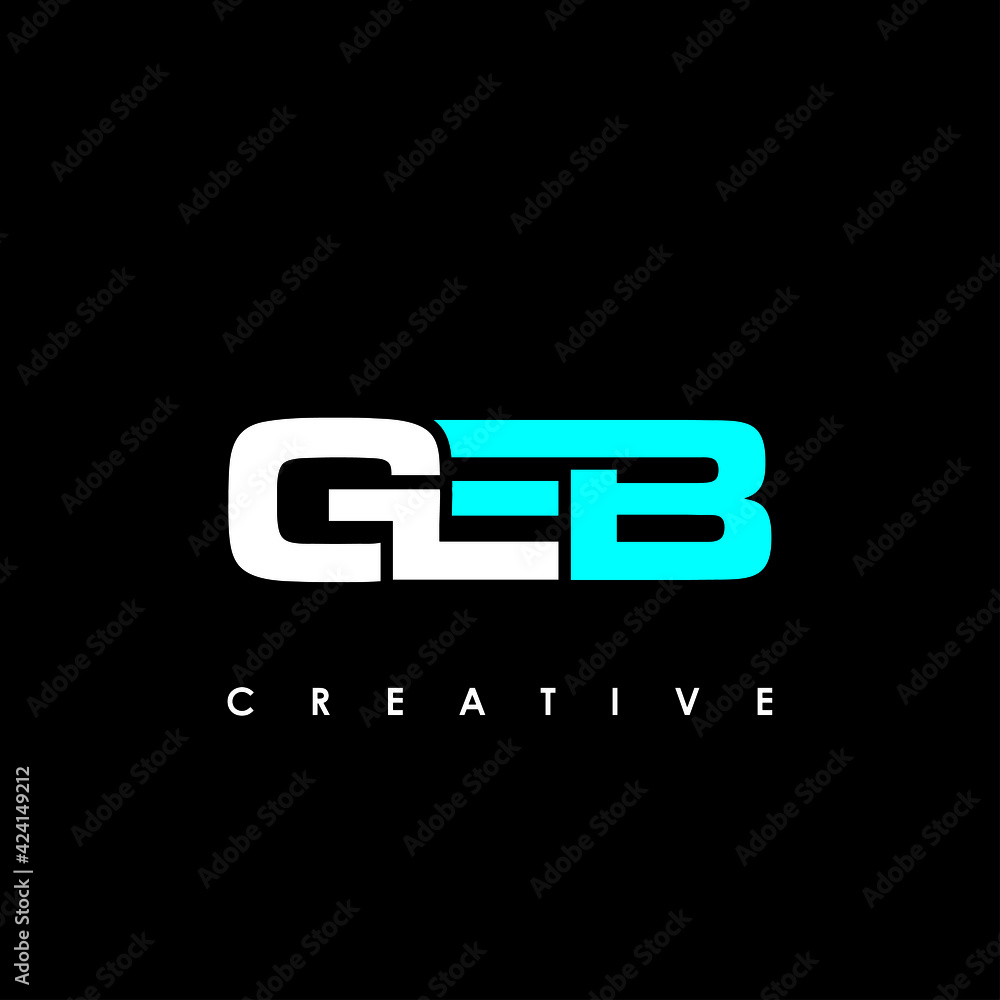 GEB Letter Initial Logo Design Template Vector Illustration Stock ...
