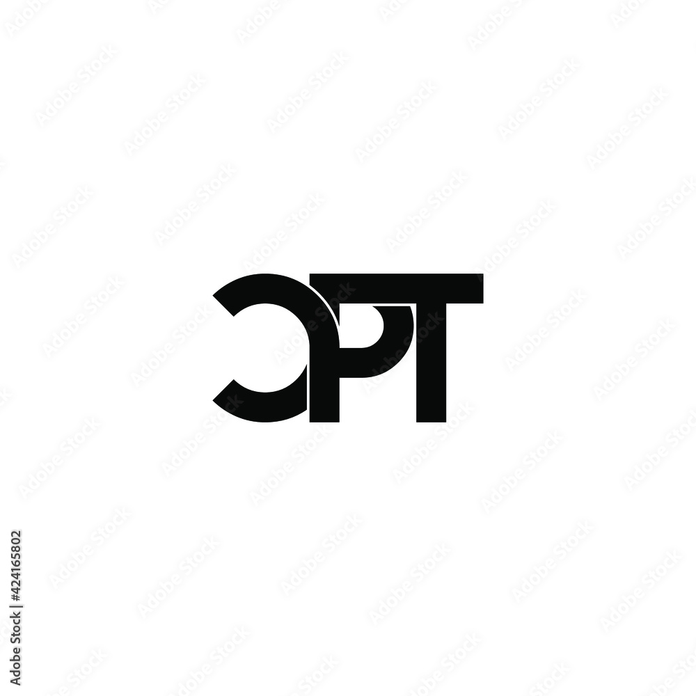 cpt letter original monogram logo design Stock Vector | Adobe Stock