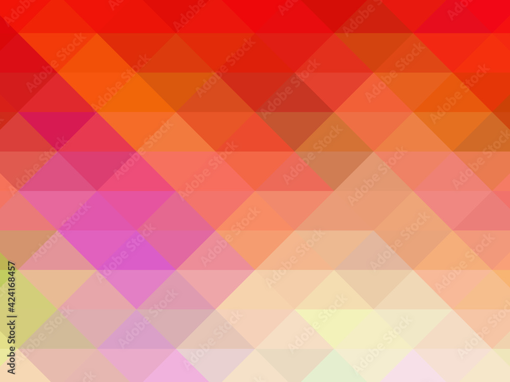 Triangular pixelation. Multi-colored pixel background. The texture ...