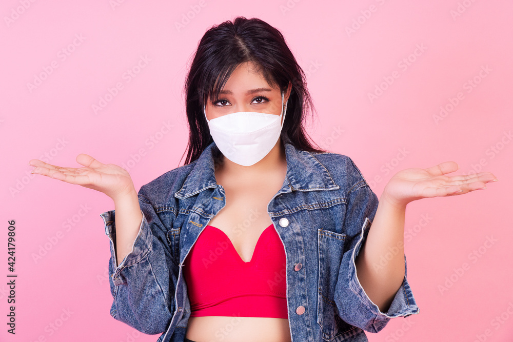 Protective safety outbreak corona virus and heath care concept. Obesity ...